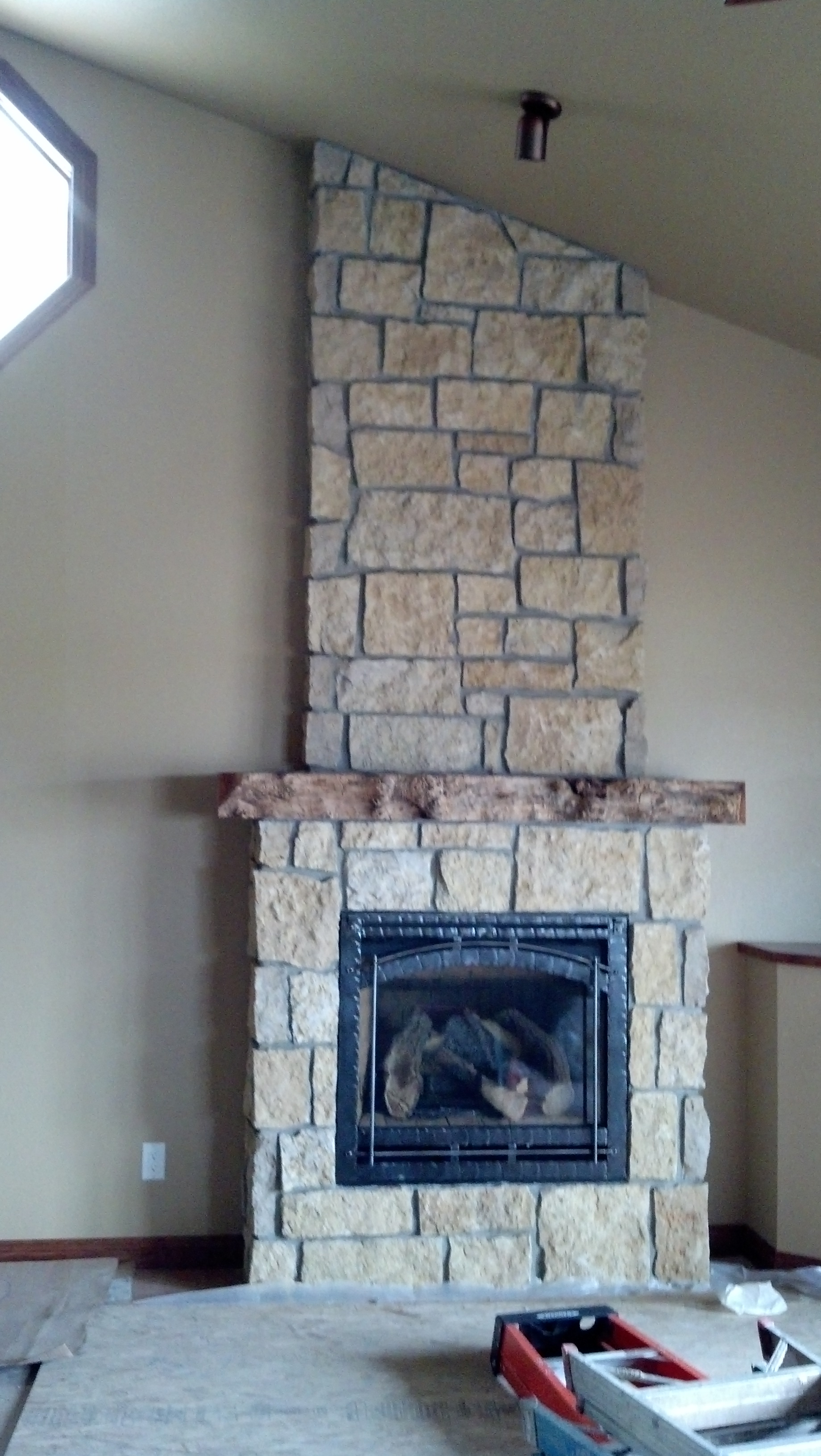 Our Work - Built-In Gas Fireplace