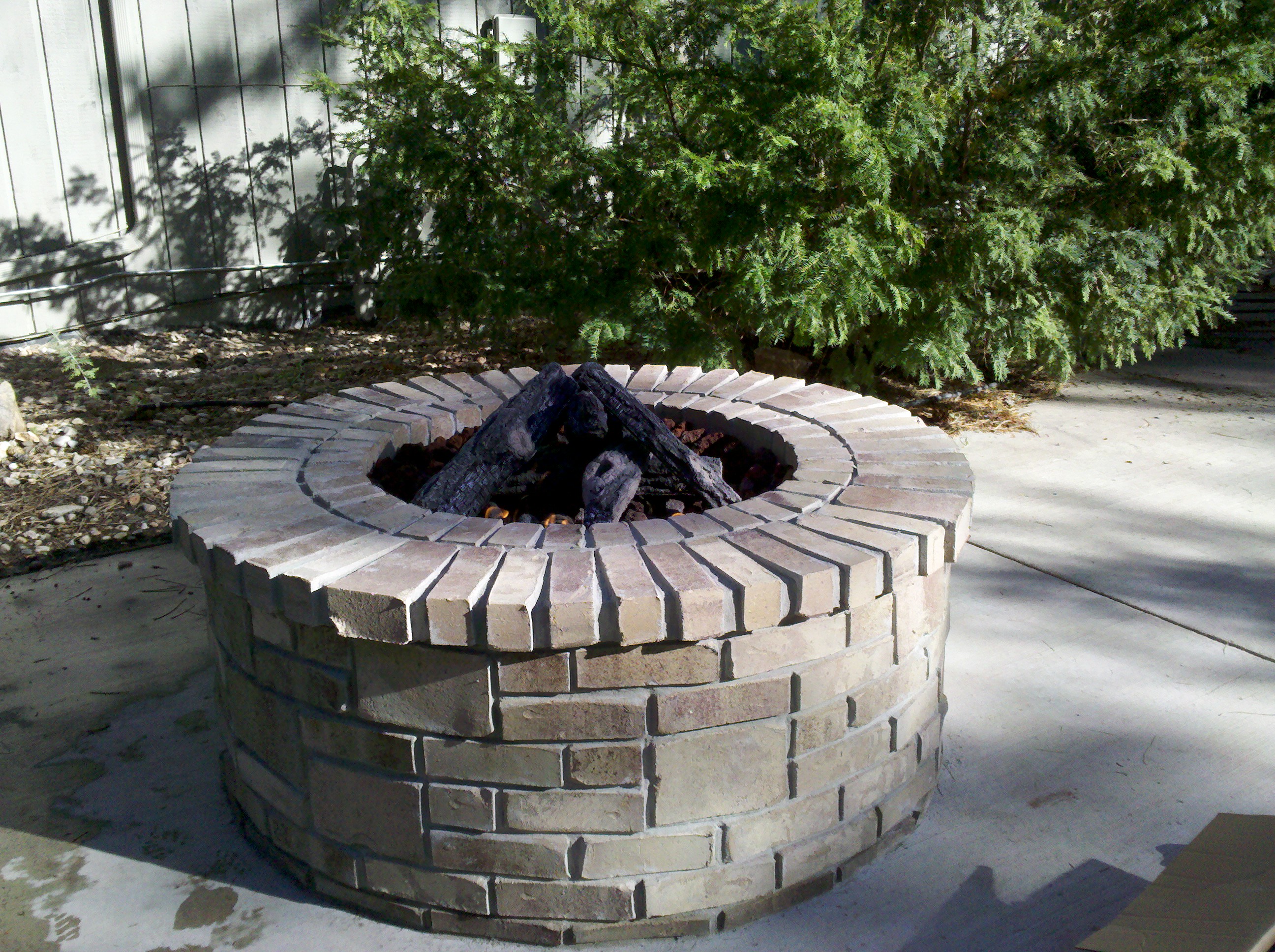 Our Work - Outdoor Firepit - Logs
